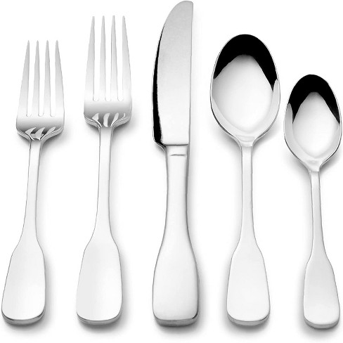 Chefs 18/10 Stainless Steel 44pc Flatware Set, Service For 8, Toulon ...