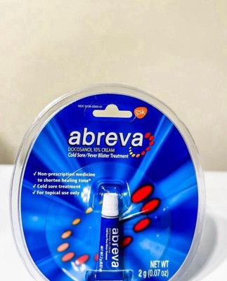 Abreva Docosanol 10% Cream Cold Sore/fever Blister Treatment Pump - 0 ...