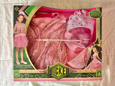 Wicked Deluxe Glinda Pink Bubble Dress Up Set : Target