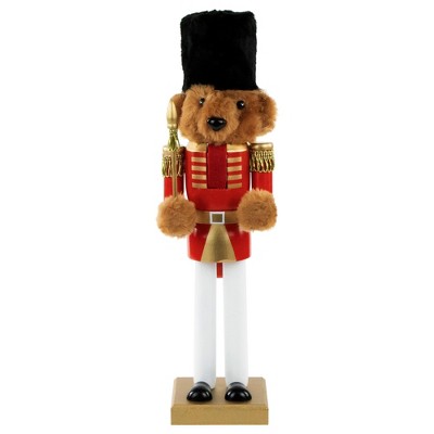 Northlight 14" Red And Gold Plush Teddy Bear Soldier Christmas ...