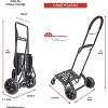 Dbest Trolley Dolly Rover, 4 Wheeled Push Folding Utility Cart Hand ...