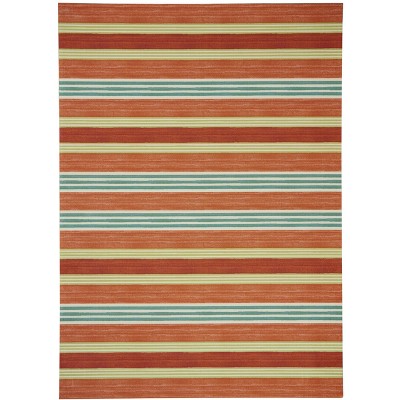 Waverly Sun N Shade Snd71 Green/teal Indoor/outdoor Area Rug : Target