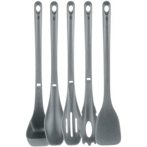 Nutrichef Kitchen Cooking Utensils Set-includes Spatula, Pasta Fork ...