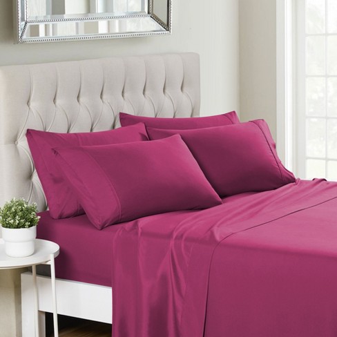 6 Piece Sheet Set, Deluxe Ultra Soft 1500 Series, Double Brushed ...