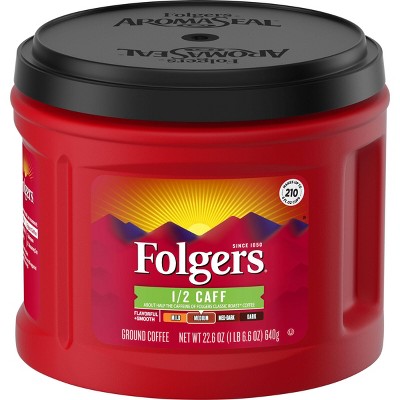 Folgers Classic ½ Caff Medium Roast Coffee - 22.6oz : Target