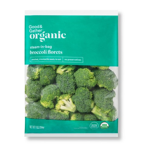 Organic Steam-in-bag Broccoli Florets - 9oz - Good & Gather™ : Target