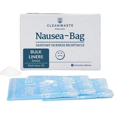 Cleanwaste Medical Nausea Vomit Bag With Microban, Filled With ...