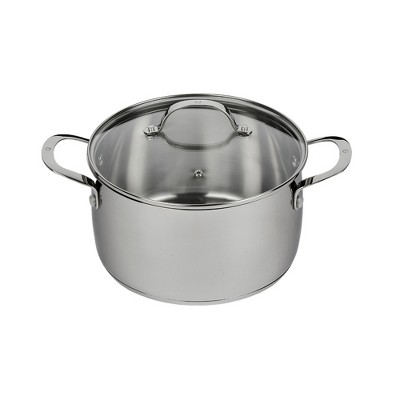 Swiss Diamond Premium Steel Dlx Stainless Steel Induction Soup Pot, 9.5 ...