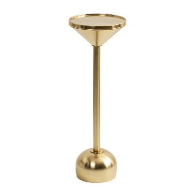 Kate And Laurel Frisk Metal Drink Table, 8x8x23, Gold : Target