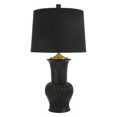 Dann Foley Lifestyle Table Lamp Graphite Shagreen Polished Brass Accent ...