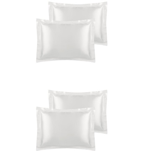 Unique Bargains Satin Soft Envelope Closure Pillowcase Covers 4 Pcs ...