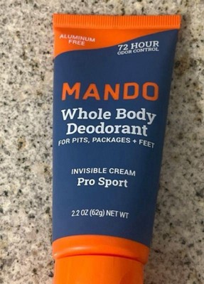 Mando Whole Body Deodorant - Men's Aluminum-free Invisible Cream ...