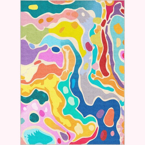 Well Woven Crayola Whimsy Waves Color Mix 8' X 10' Area Rug - Vibrant ...
