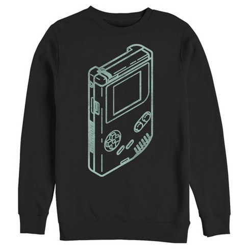 Men's Nintendo Diagram Game Boy Sweatshirt - Black - 3x Large : Target