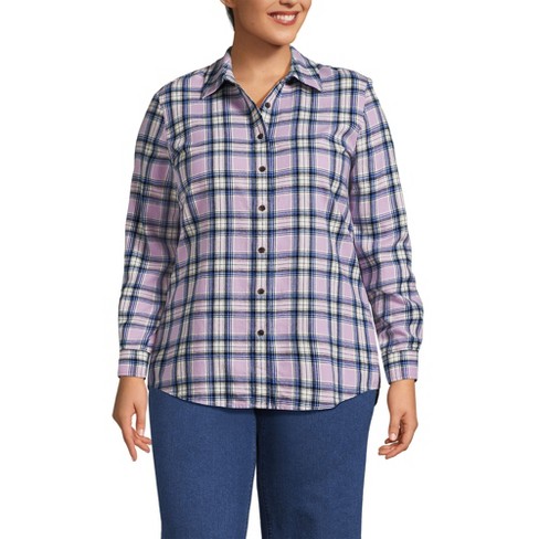Lands' End Women's Flannel Shirt : Target