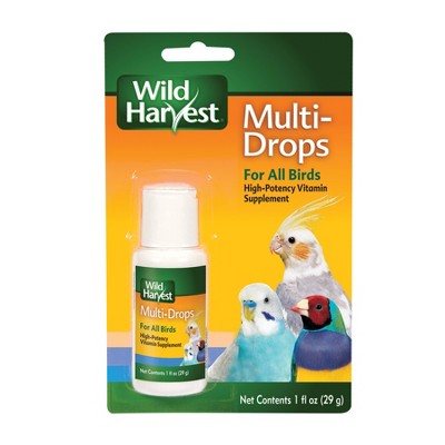 Wild Harvest Multi-Drops Unflavored Vitamins and Supplements for Birds ...
