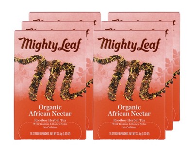 Mighty Leaf Tea African Nectar Hand-stitched Tea - Case Of 6/15 Bags ...