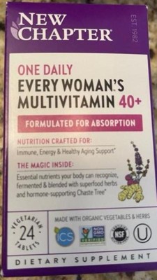 New Chapter Women's Multivitamin 40+ For Energy, Healthy Aging + Immune ...