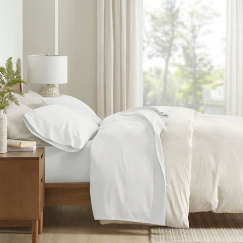 Full 300 Thread Count Cotton Sheet Set White : Target