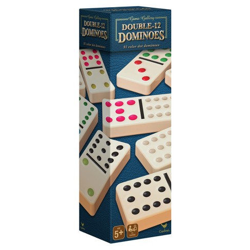 Cardinal Game Gallery Double 12 Color Dot Dominoes : Target