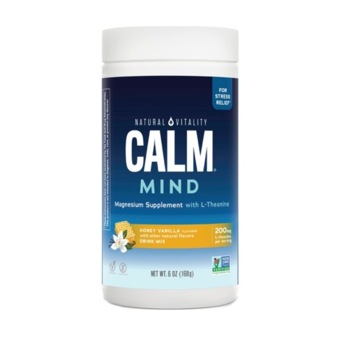 Natural Vitality Calm Mind Honey Vanilla Flavored Magnesium Supplement ...