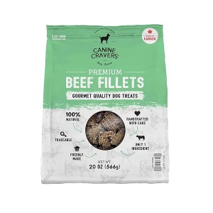 Canine Cravers Single Ingredient Air Dried Dog Treats – Premium Beef ...
