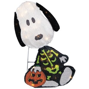 Northlight LED Lighted Skeleton Snoopy Outdoor Halloween Yard ...