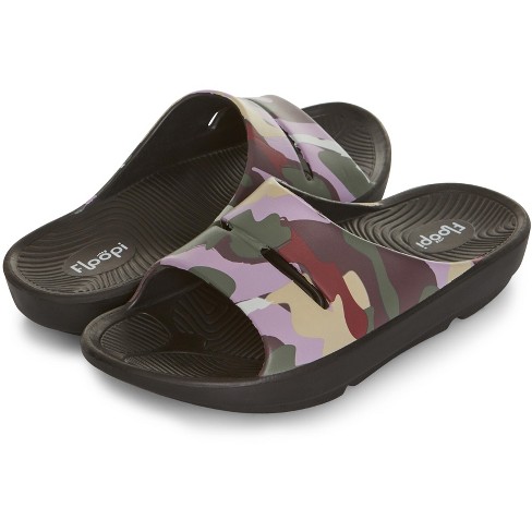 Womens Sophie Comfort Slide Sandals , Purple Camo - 8 : Target