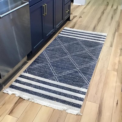Nuloom Nova Bohemian Striped Kitchen Runner Rug - Hallway, Entryway, 2 ...