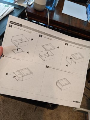 Iris 3pk Plastic Storage Drawer White : Target