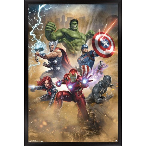 Trends International Marvel Avengers - Fantastic Framed Wall Poster ...