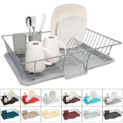 Steel 3-piece Large Dish Drainer By Sweet Home Collection® : Target