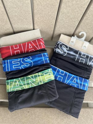 Hanes Boys' 5pk X-temp Boxer Briefs - Black M : Target