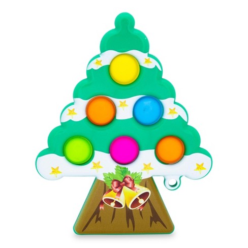 Toynk Pop Fidget Toy Holiday Tree 6-button Bubble Popping Game : Target