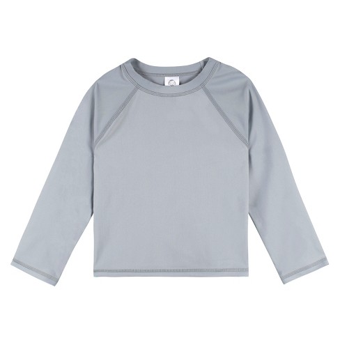 Gerber Baby And Toddler Long Sleeve Solid Swim Rashguard - Grey - 12 ...