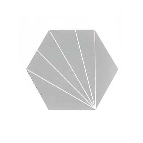 Floorpops 10ct 9"x10.4" Vers Peel And Stick Hexagon Floor Tiles ...