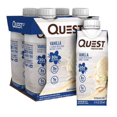 Quest Nutrition Ready To Drink Protein Shake - Vanilla - 44 Fl Oz/4ct ...