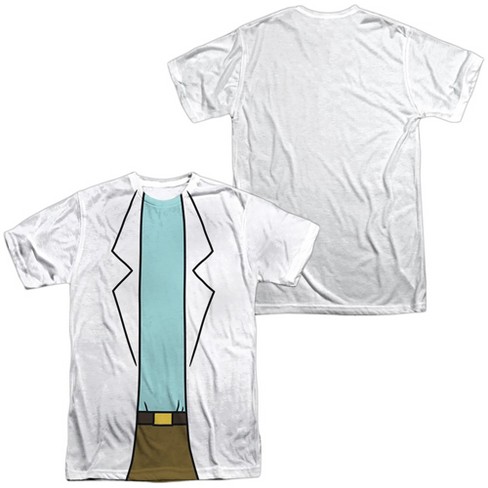 Popfunk Rick And Morty Rick Lab Coat Front-back Print Adult Sublimated ...
