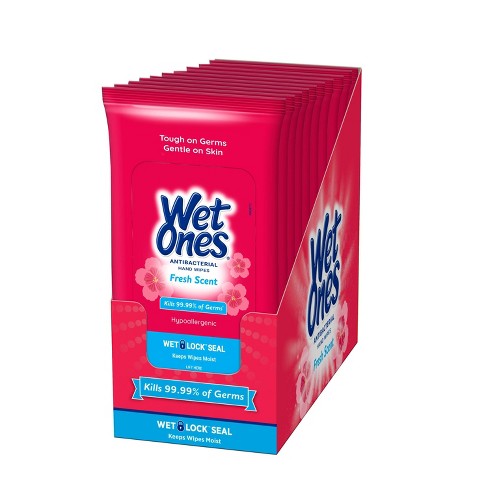 Wet Ones Antibacterial Hand Wipes - Fresh Scent - 20ct/10pk : Target