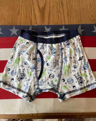 Boys' 7pk Space Boxer Briefs - Cat & Jack™ Blue/white : Target