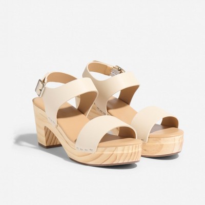 Nisolo Women's All-day Open Toe Clog Bone, Size 6 : Target