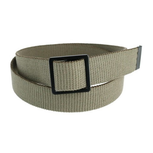 Ctm Men's Military Grade Belt With Open Face Buckle, Olive Drab : Target
