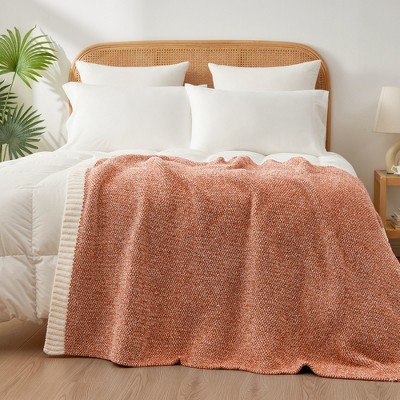 Snuggle Sac Heather Orange Throw Blanket,Orange(Throw) : Target