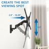 Mount-It! Full Motion Height Adjustable TV Wall Mount, Pull Down ...