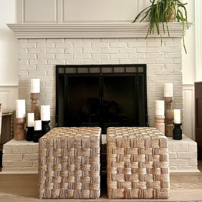 Lynwood Checkerboard Woven Cube - Threshold™ Designed With Studio Mcgee ...