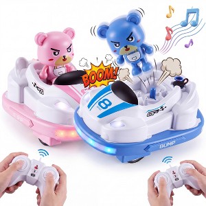 Remote Control Bumper Cars with Ejectable Figurines, LED Lights and ...