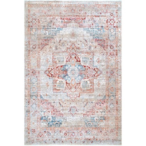 Nuloom Jayden Cardinal Medallion Area Rug, 4' X 6', Beige : Target