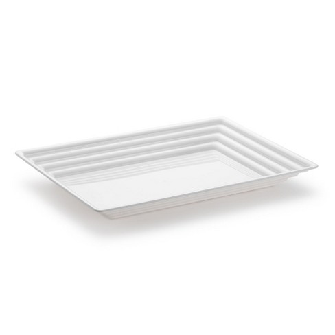 Smarty Had A Party 9" X 13" White Rectangular With Groove Rim Plastic ...