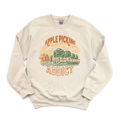 Simply Sage Market Women's Graphic Sweatshirt Apple Picking Addict - Xl ...