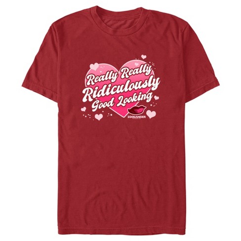 Men's Zoolander Ridiculously Good Looking Quote T-shirt - Cardinal ...